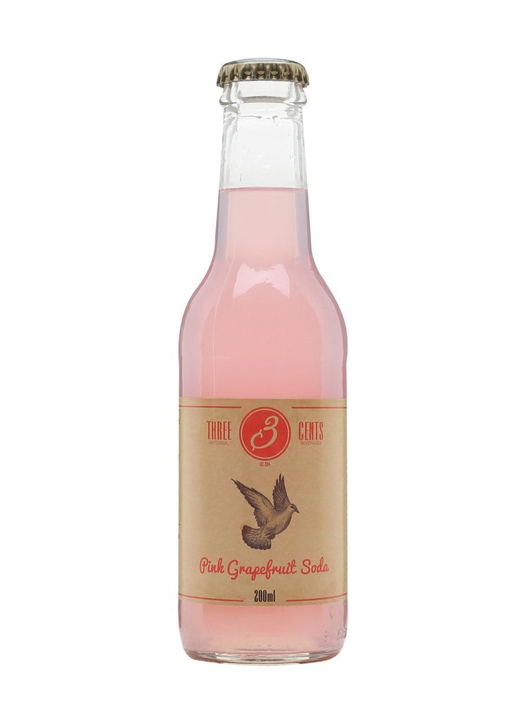 Three Cents Pink Grapefruit Soda 200ml - Østerbro Vin & Spiritus